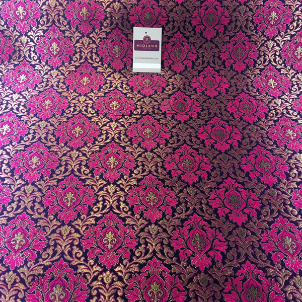 Indian Vintage Ornate jacquard Banarsi brocade waistcoat fabric 50" M7 ...